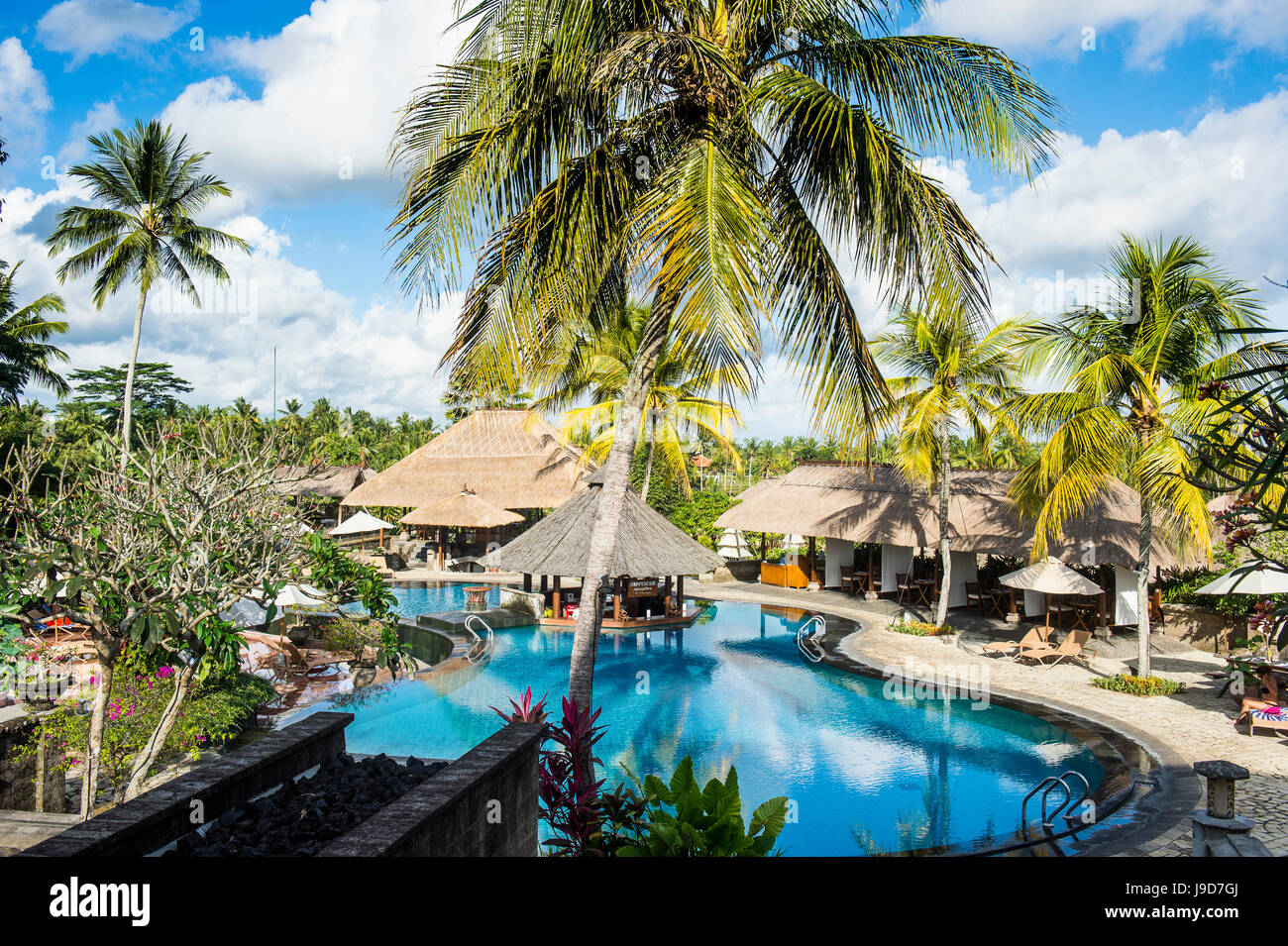 Schönes Schwimmbad, Kamandalu Ubud Resort, Ubud, Bali, Indonesien ...