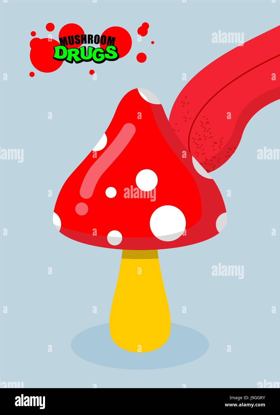 Narcotic mushroom Stock-Vektorgrafiken kaufen - Alamy