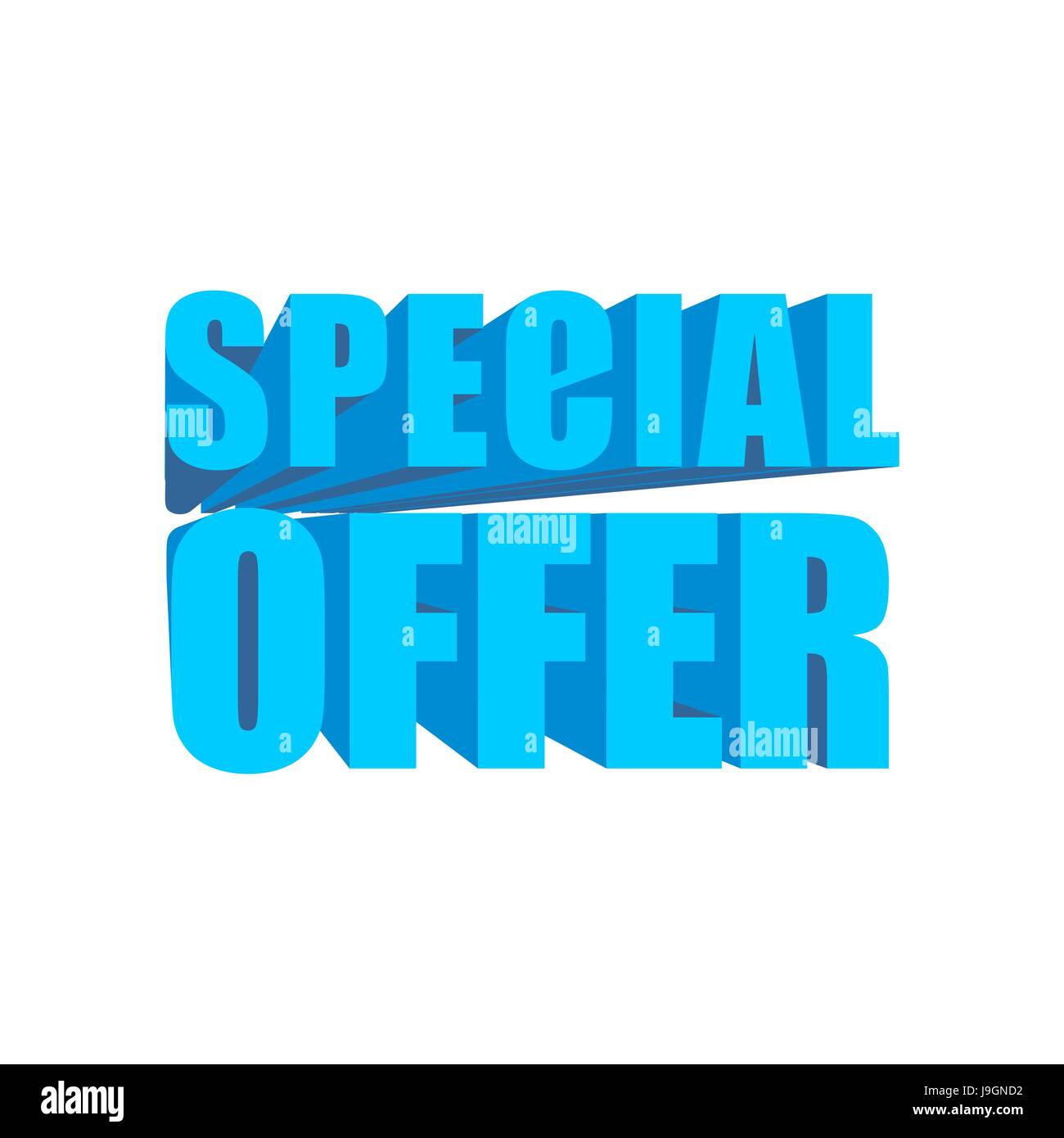 Spezielles Angebot-Template. Schriftzug-Symbol-Business-design Stock ...