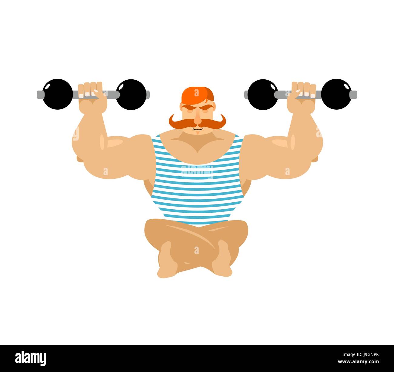 Retro-Sportler mit roten Schnurrbart. Vintage Sportler. Alten ...