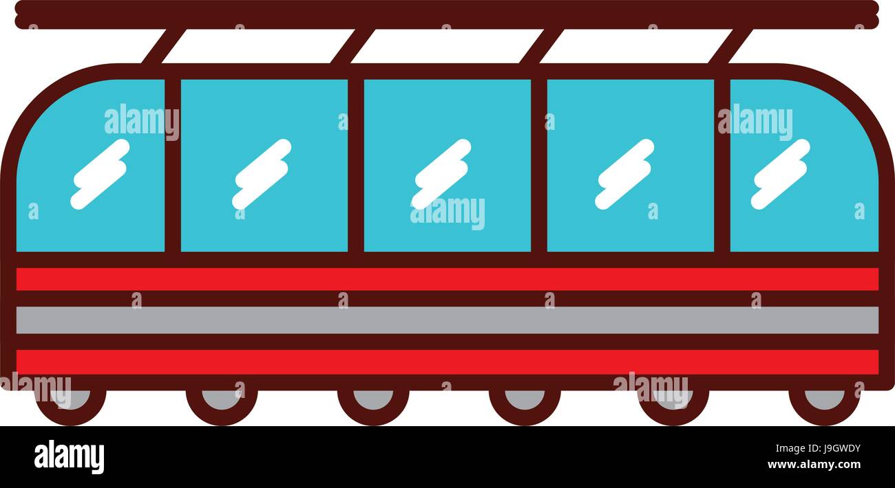 Steam Train Cartoon Design Vector Stockfotos und -bilder Kaufen - Alamy