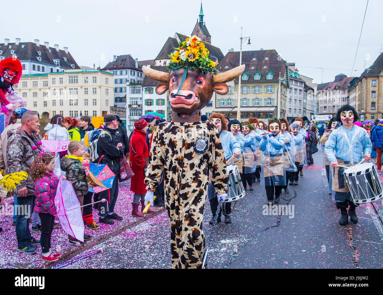 Teilnehmer an der Basler Fasnacht in Basel, Schweiz Stockfotografie - Alamy