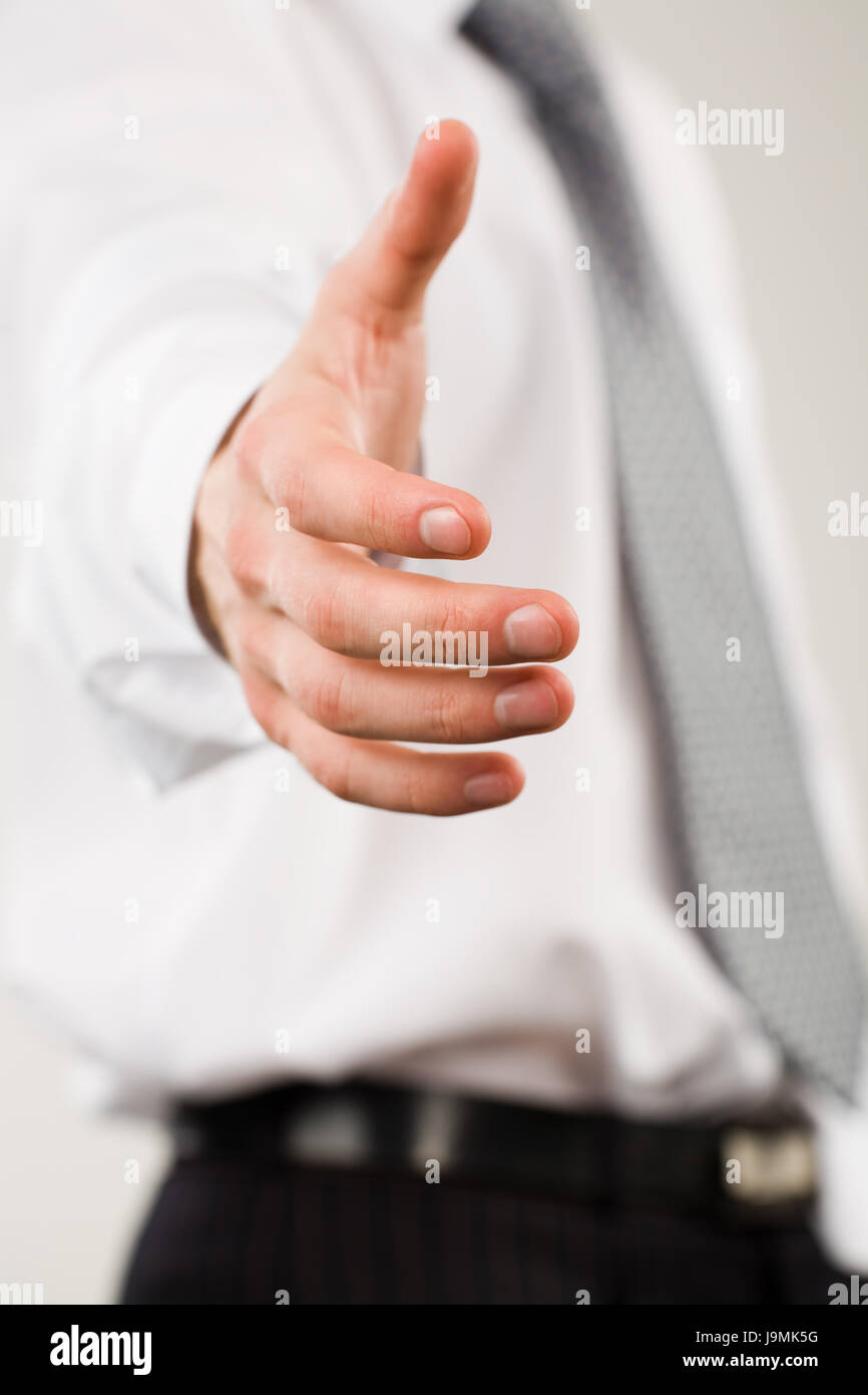 Geste, Männer, Mann, Hand, Hände, Händedruck, Finger, Job, isoliert ...