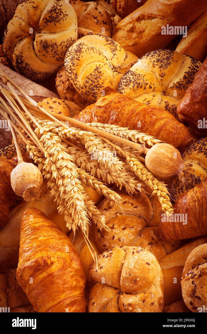 Brot, Gebäck, Weißbrot, Brötchen, Lebensmittel, Nahrungsmittel, Brot ...