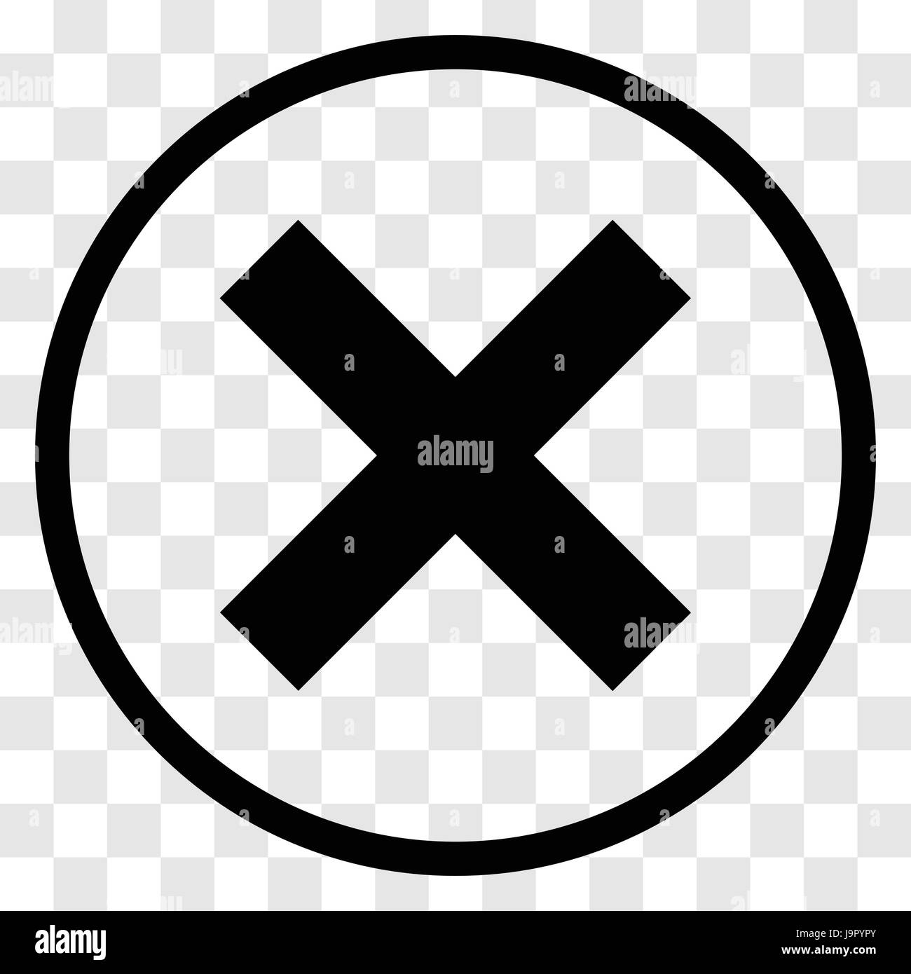 Kreuz piktogramm Stock-Vektorgrafiken kaufen - Alamy