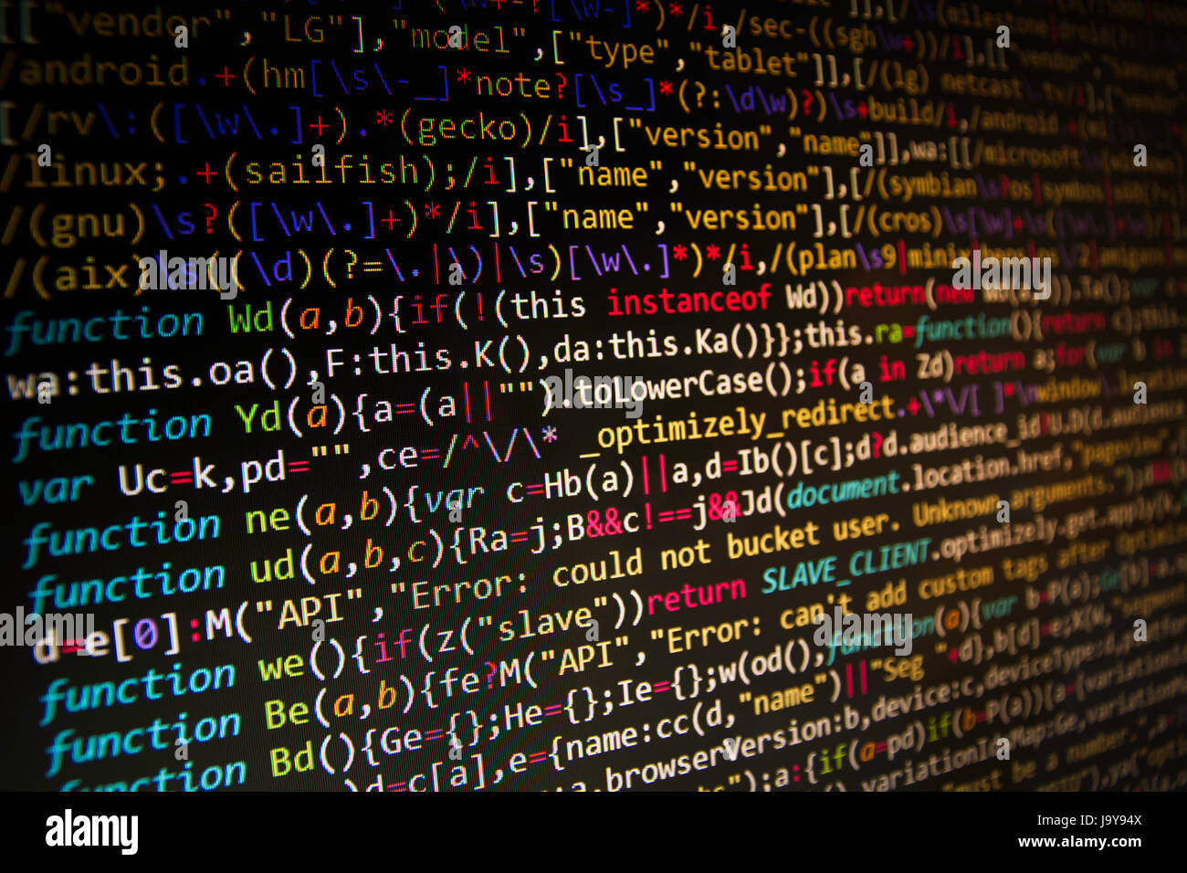Programmierung Code abstrakte Bildschirm des Software-Entwicklers ...