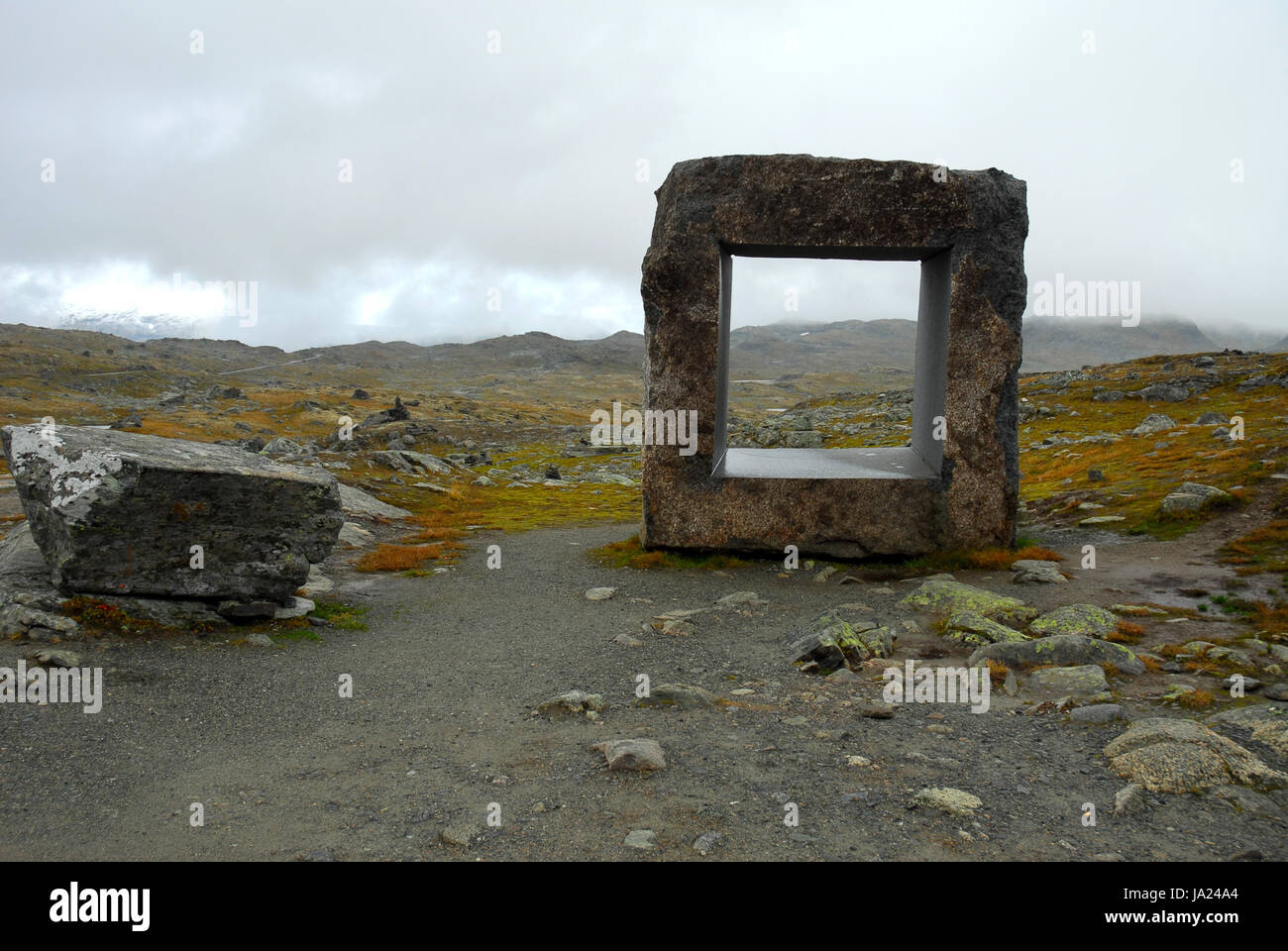 Kunst, Skulptur, Norwegen, Plateau, Berg, Kunst, Berge, Pflanzen ...