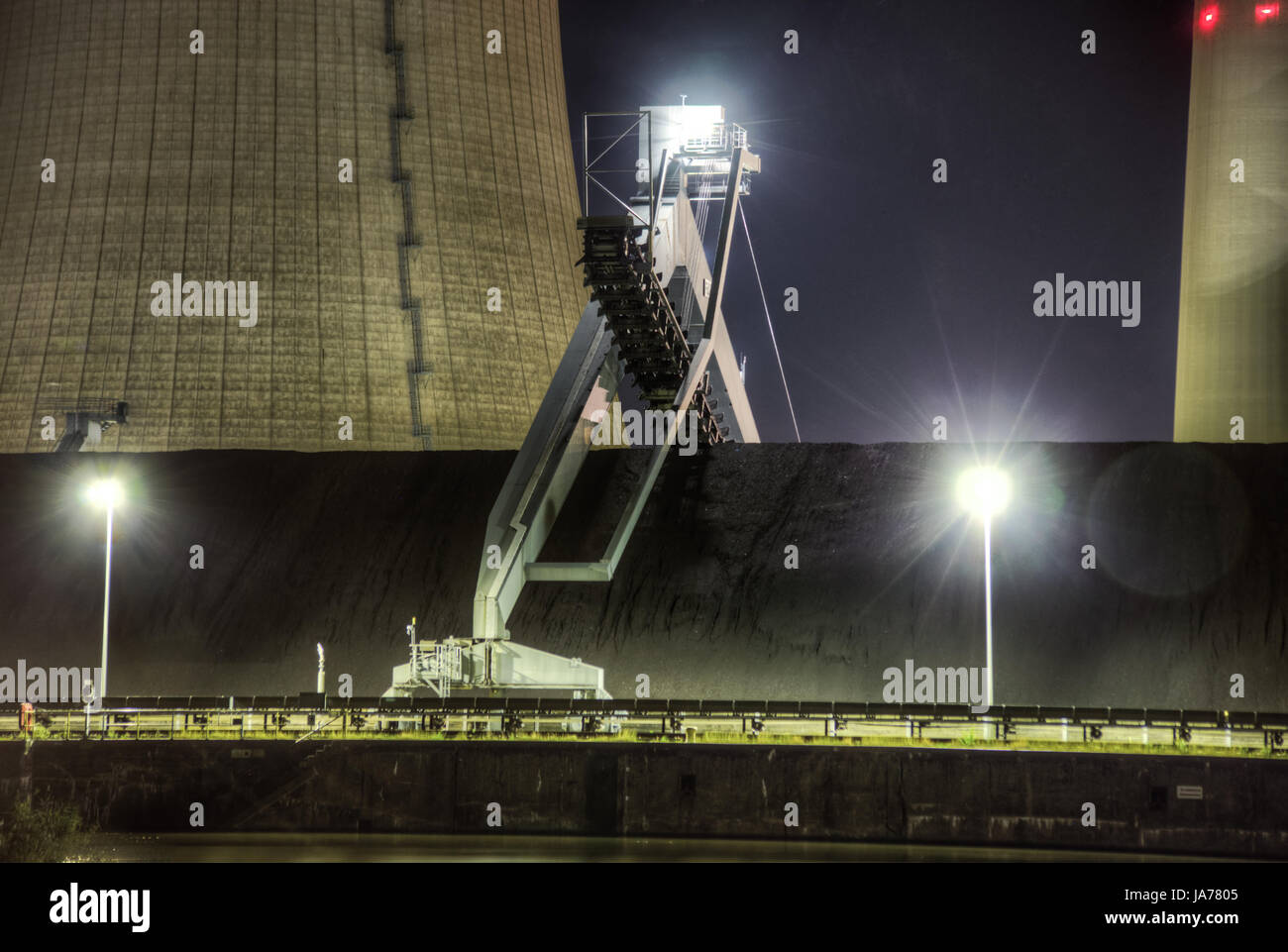 Kraftwerk, Kohlekraftwerk, Kohle, Heap, Kraftwerk, Strom aus Kohle ...