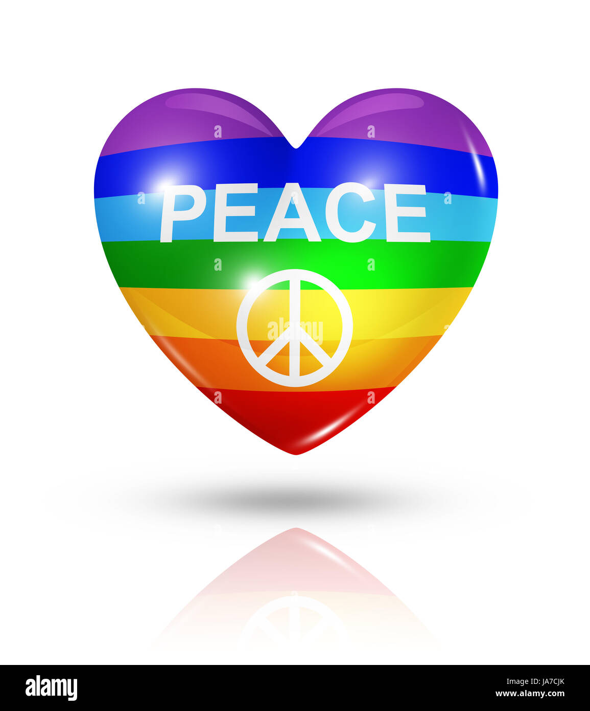 Flagge, Regenbogen, Frieden, Liebe, verliebt, verliebte sich in Liebe ...
