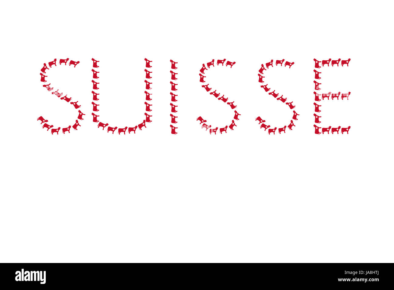 Kreuz, Schweiz, lexikalische, schreiben, Schrift, Typografie, Kuh ...