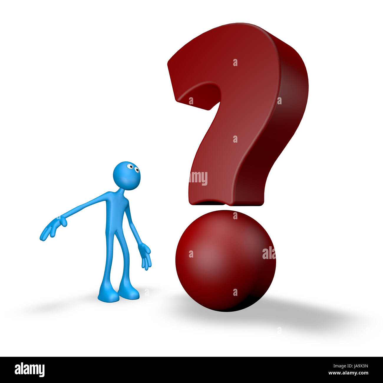 Fragezeichen Comic Ausgeschnittene Stockfotos und -bilder - Alamy