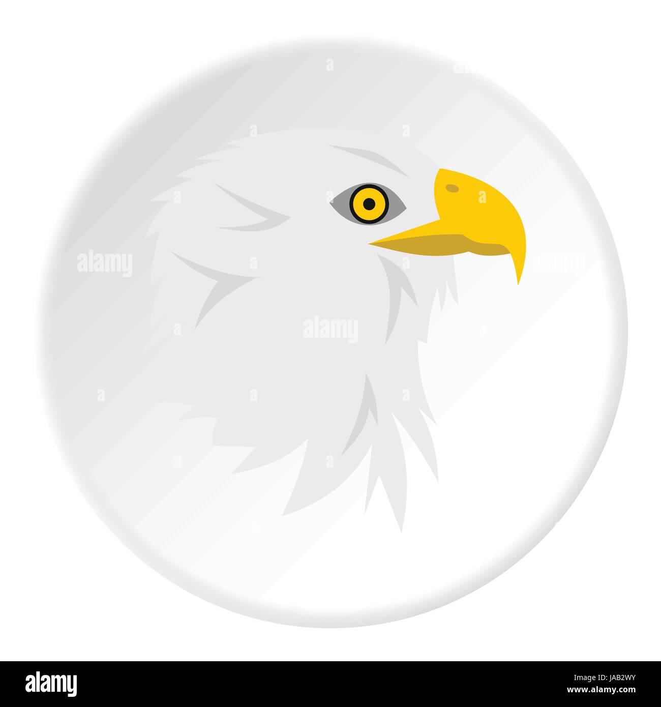 Adler-Symbol. Flache Darstellung der Adler Vektor Icon für web Stock ...