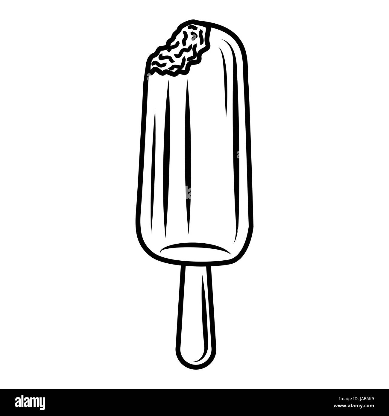 Eisbecher-Symbol. Umriss Außenillustration Eisbecher Vektor Icon für ...