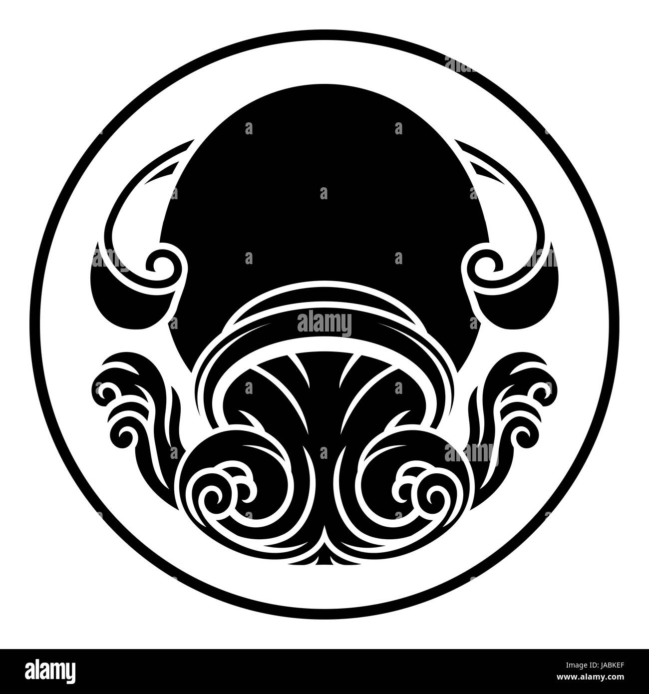 Aquarius Wasser Träger Krug Horoskop Astrologie Sternzeichen Symbol ...