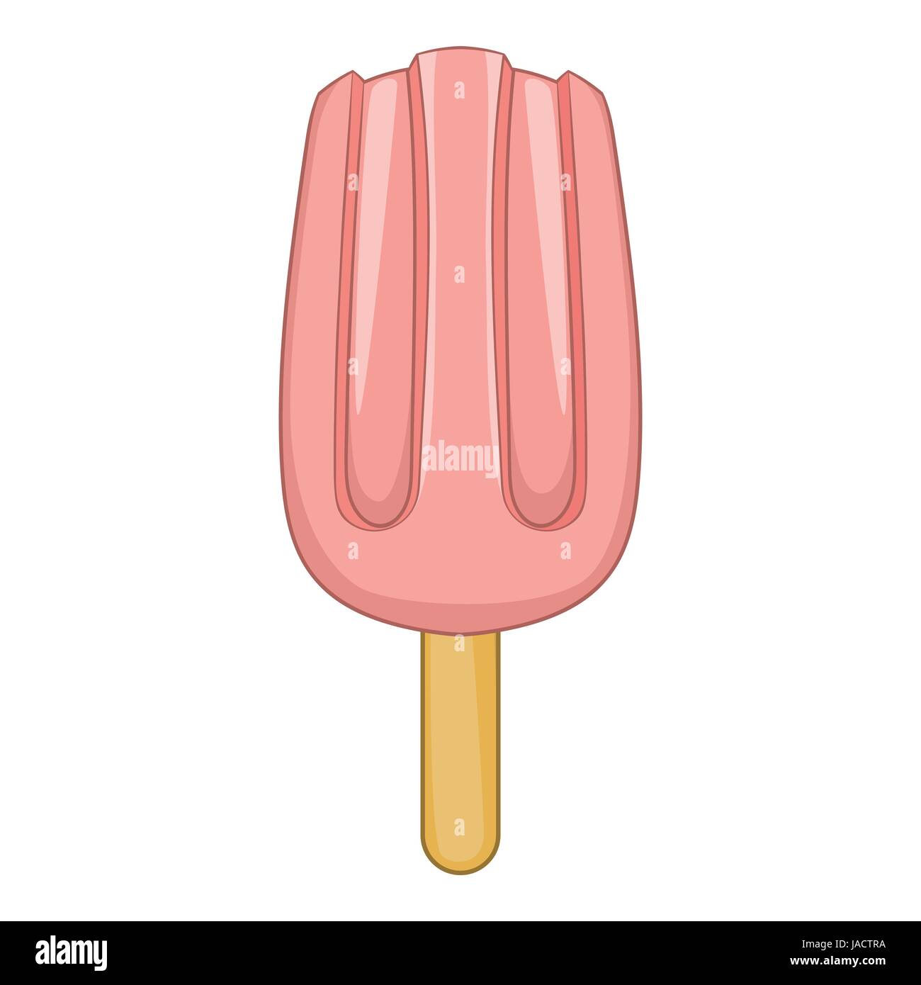 Rosa Eis-Symbol. Cartoon-Illustration des Eis Vektor Icon für Web ...