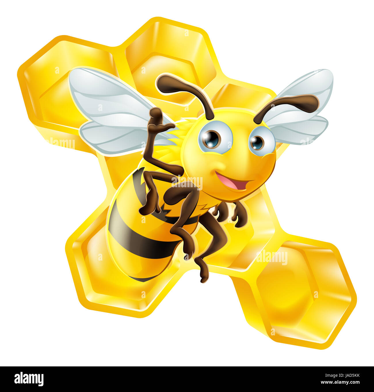 Fliegende biene cartoon Ausgeschnittene Stockfotos und -bilder - Alamy