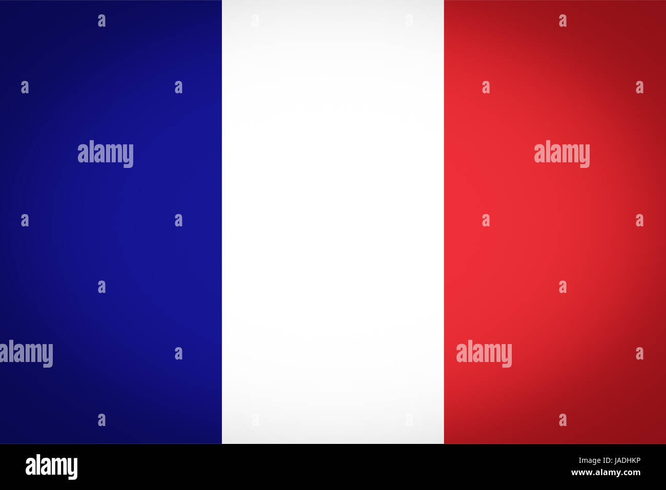 Offizielle französische Flagge Frankreichs - Proportionen: 3:2 - Farben ...