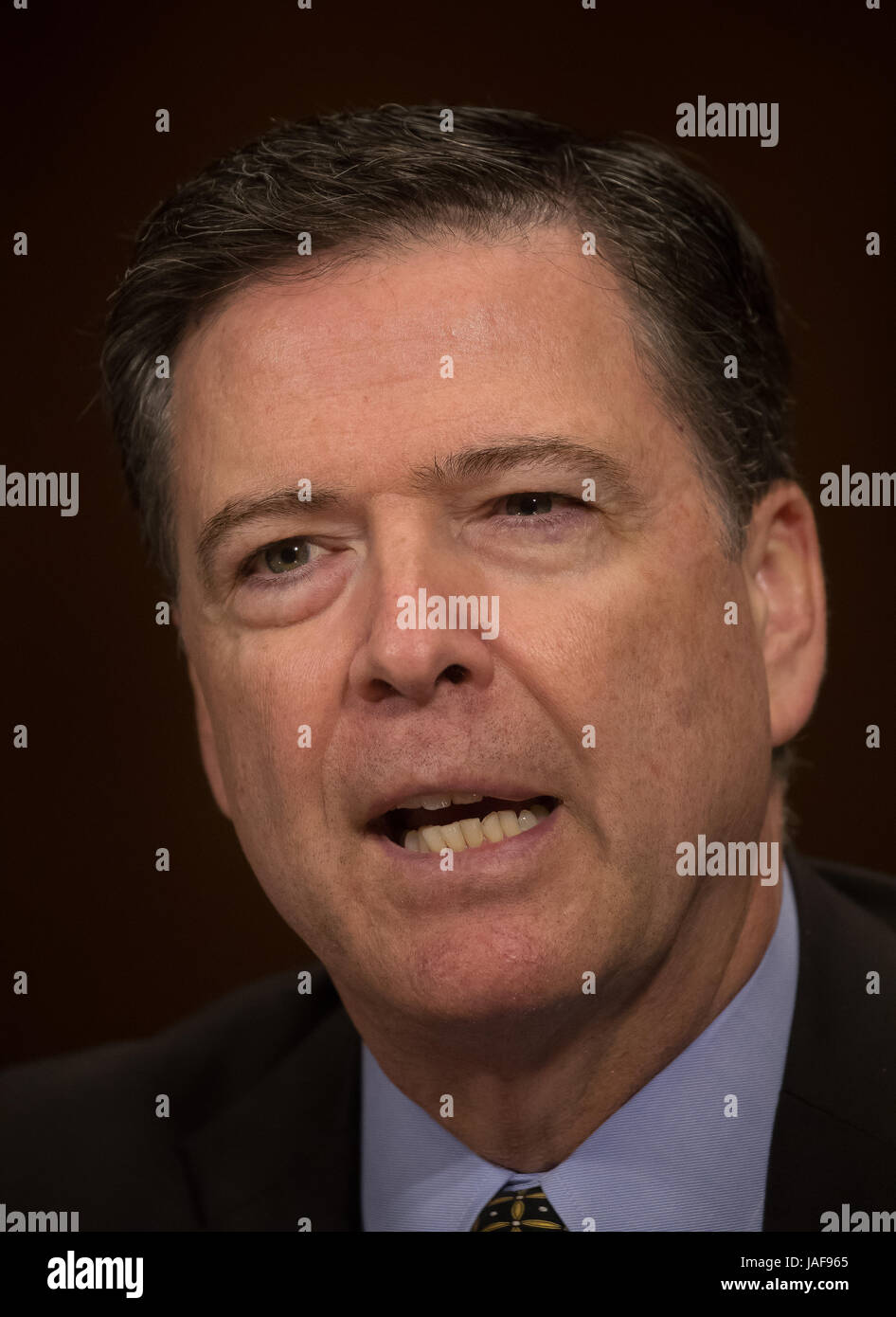 FBI-Direktor James Comey bezeugte vor dem Senat Judiciary Committee auf ...