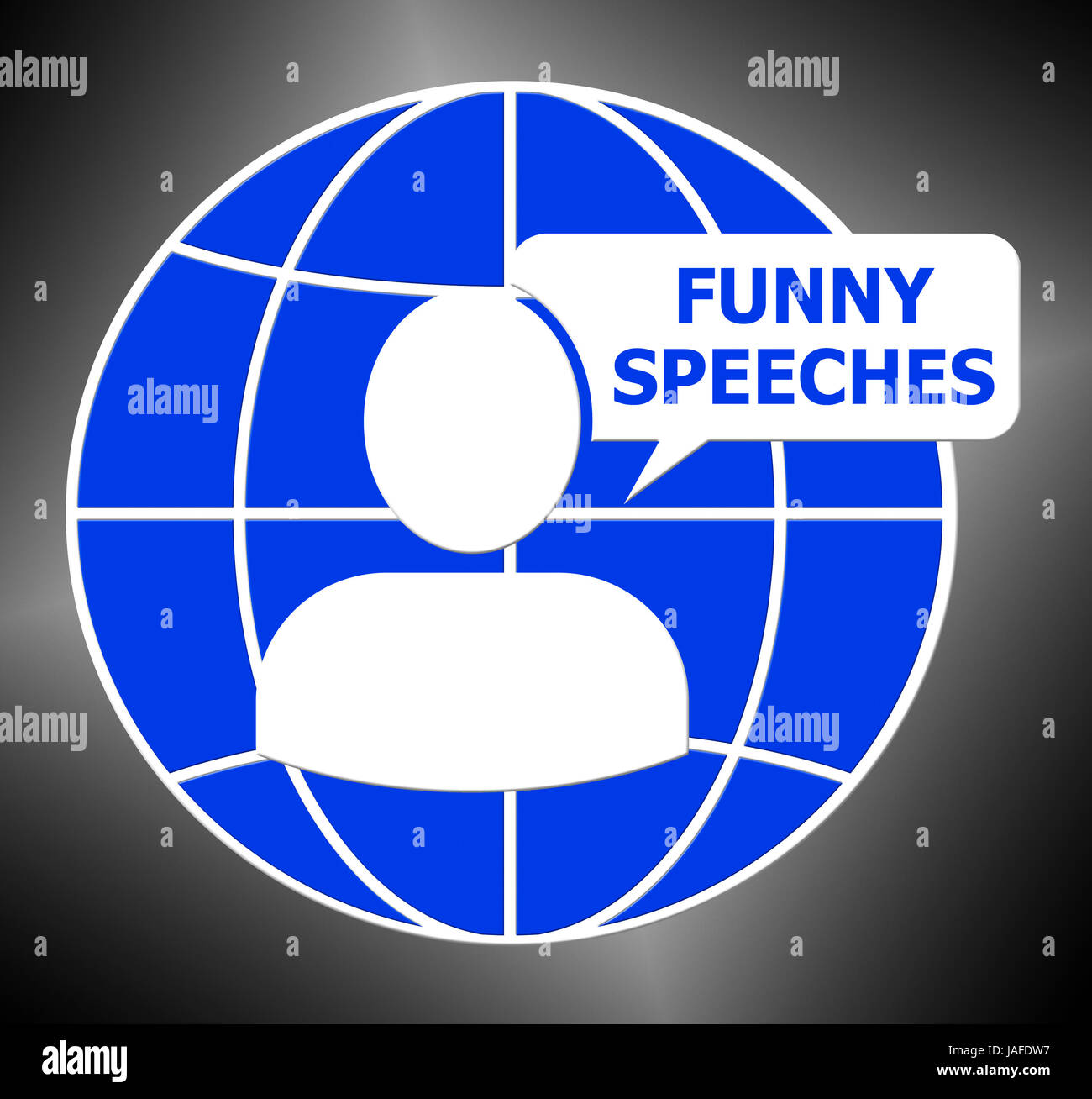 Lustige reden Symbol Bedeutung witzige Rede 3d Illustration ...