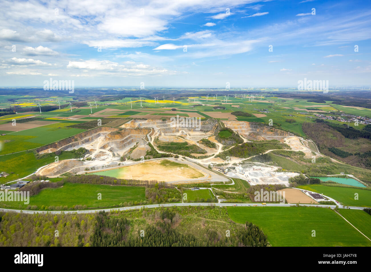 Rheinkalk GmbH, Steinbruch, Brilon, Sauerland, Hochsauerlandkreis ...