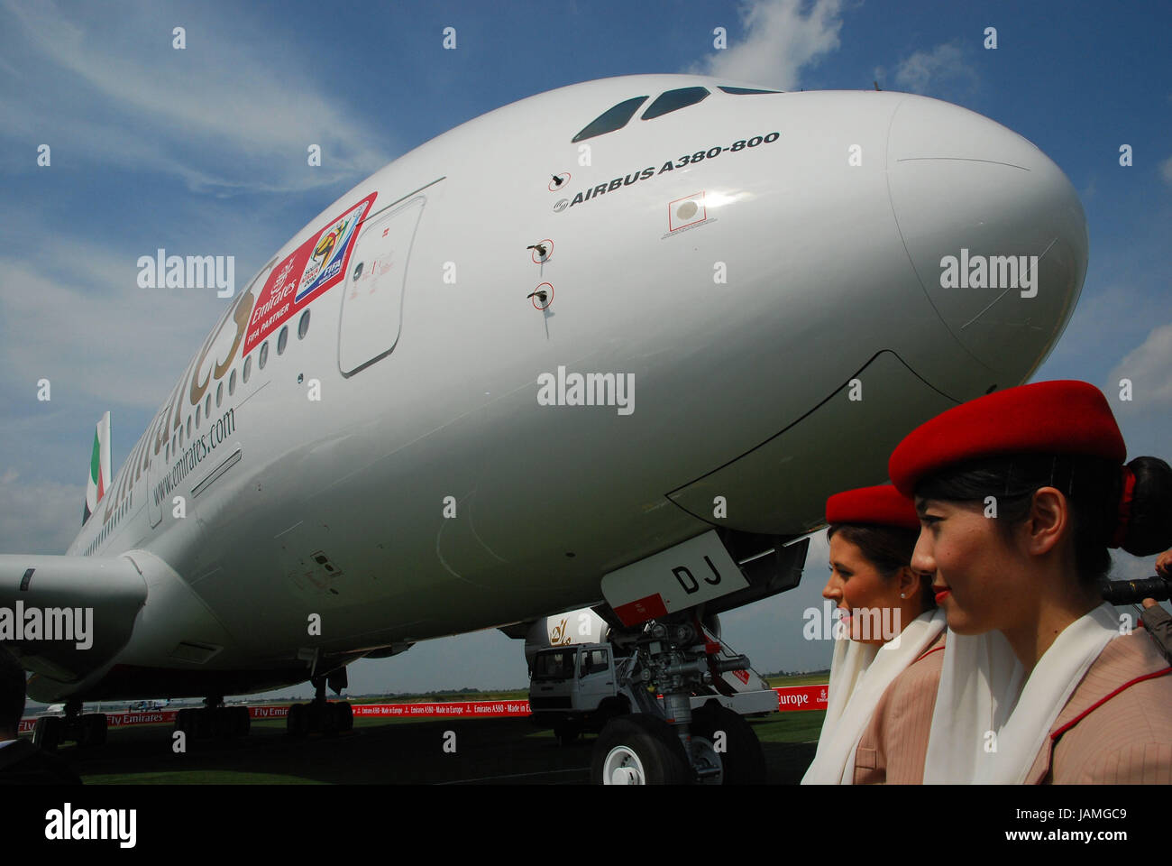 Luftfahrt-Masse, ILA, Berlin, Passagierflugzeug Airbus A380, Fehler ...