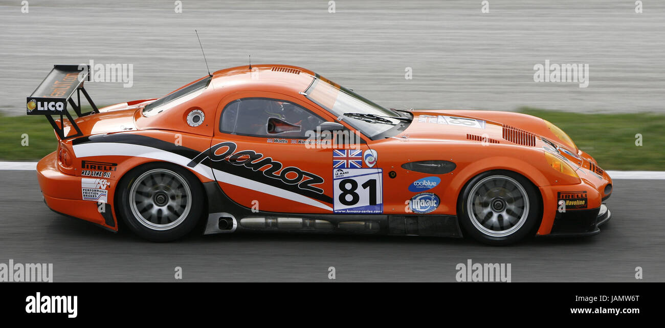 Motorsport, Le Mans, Monza Italien, Rennwagen, Orange, an der Seite ...