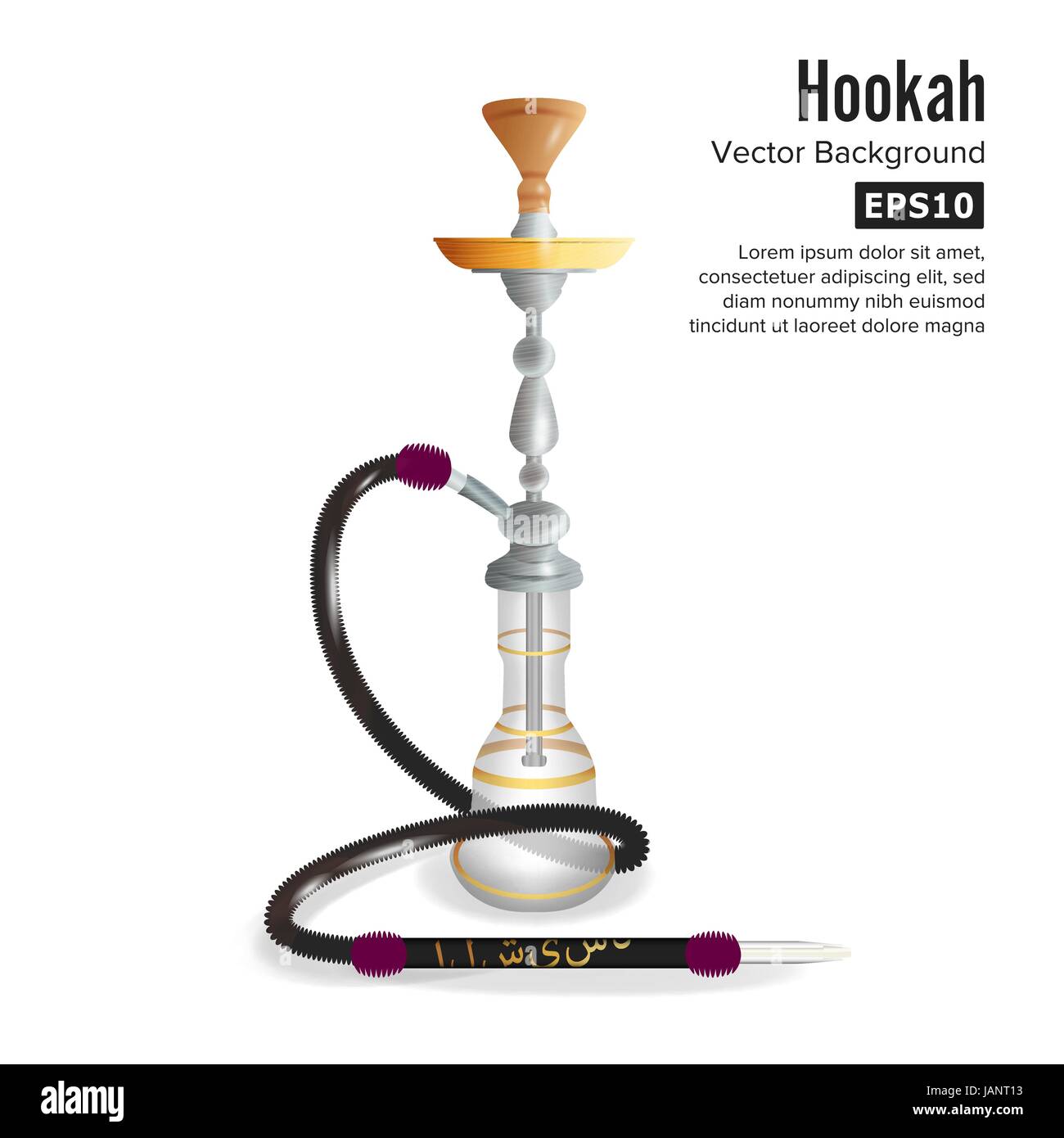 Shisha-Symbol-Vektor-Illustration. Template-Grafik-Design-Element für ...