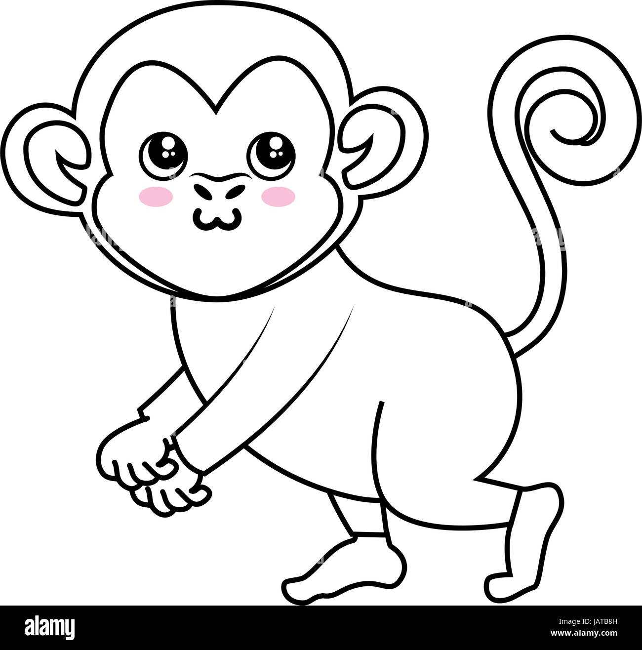Affe emoticon Stock-Vektorgrafiken kaufen - Seite 2 - Alamy