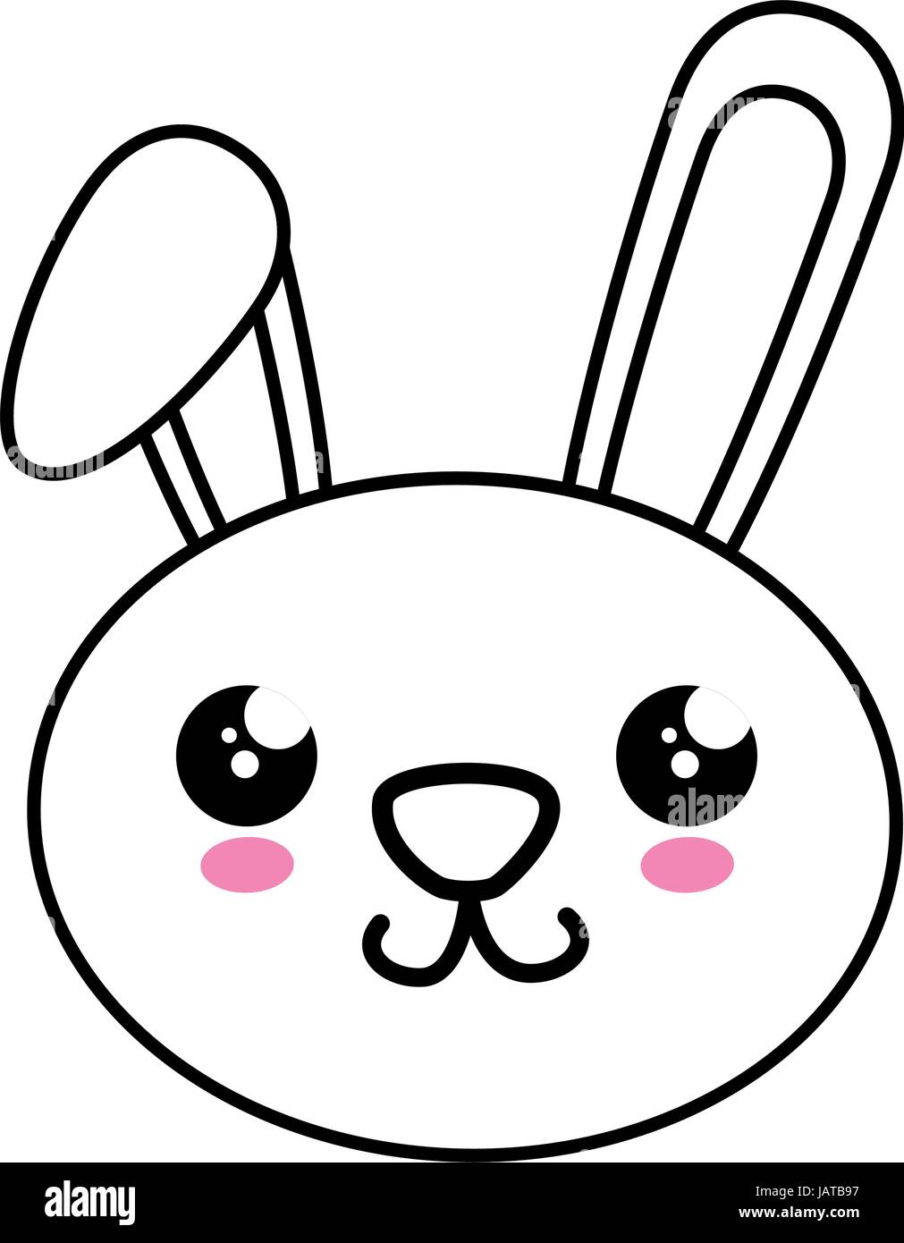 Cute Bunny Kawaii Cartoon Stockfotos und -bilder Kaufen - Alamy