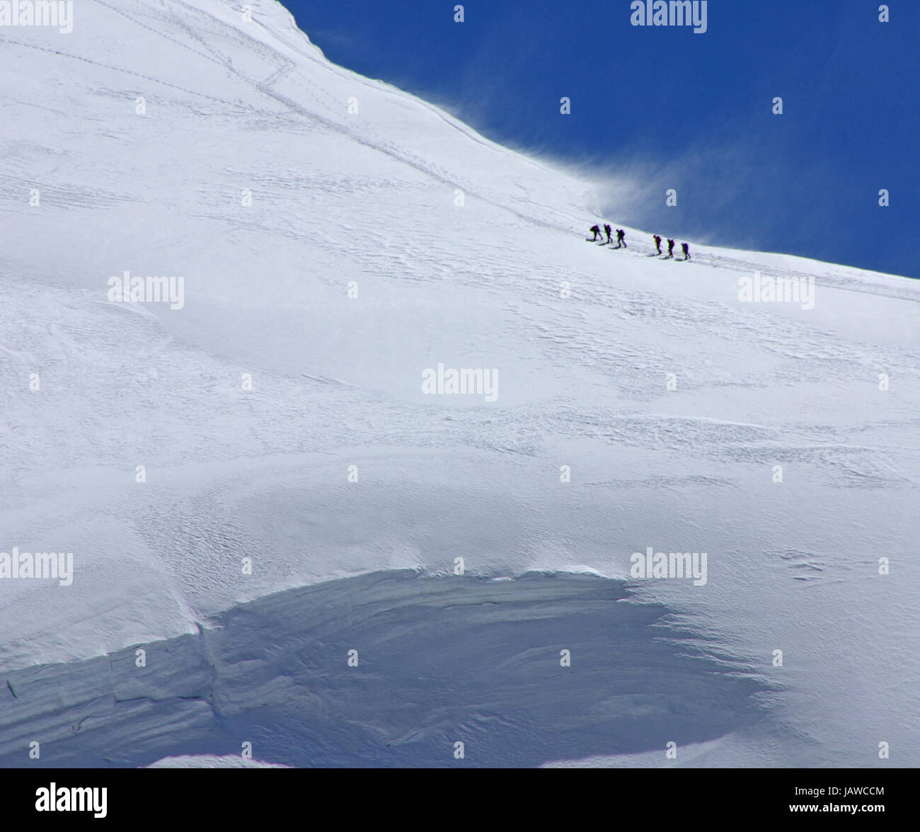 Aufstieg auf den höchsten Berg Europas, den Mont Blanc Chamonix ...