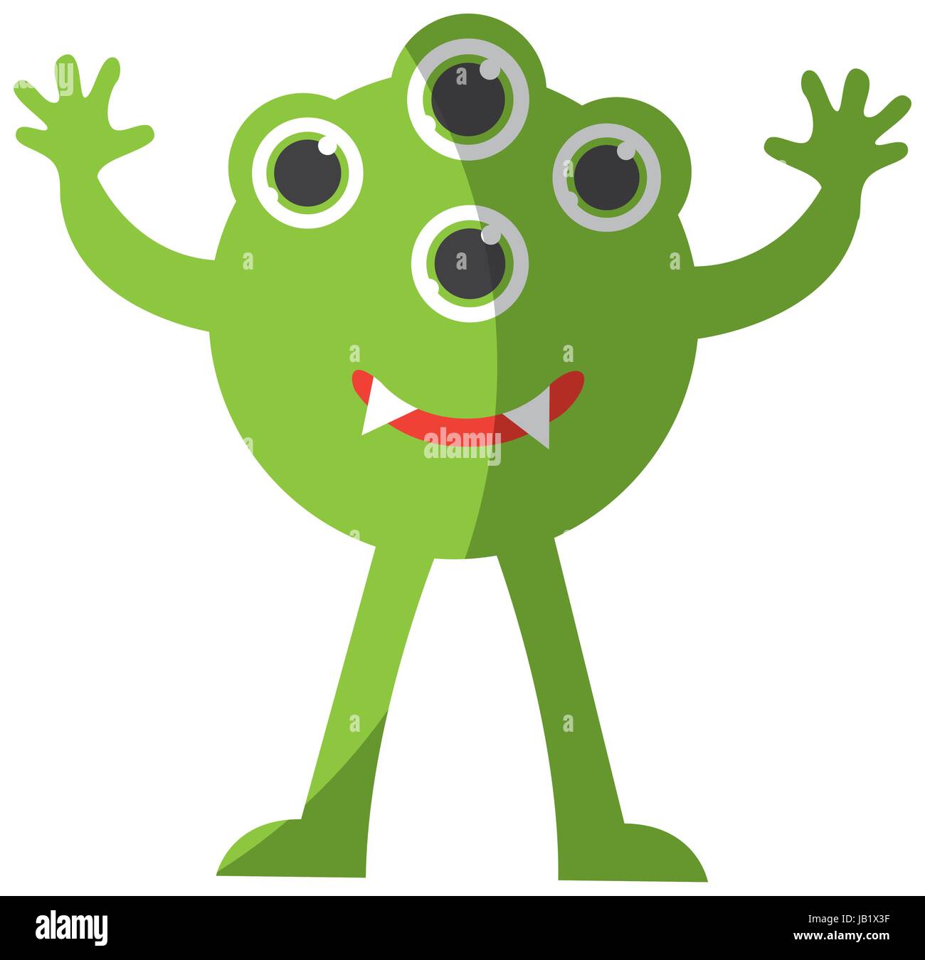 lustige Monster Zeichen Symbol Stock-Vektorgrafik - Alamy