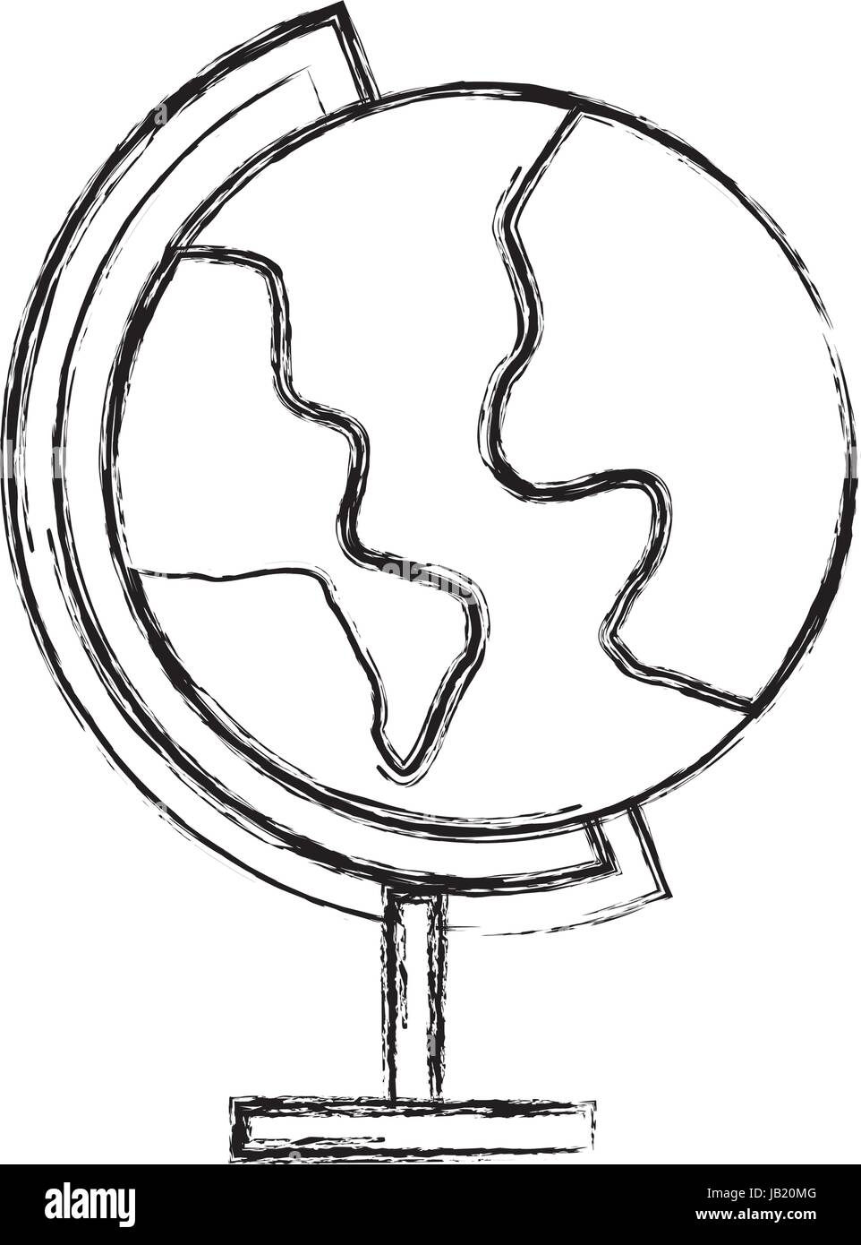 Sketch Map Of World Stockfotos und -bilder Kaufen - Alamy