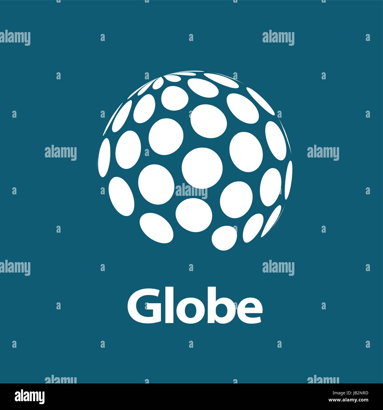 Vorlage Logo Design Globus. Vektor-Illustration-Symbol Stock ...