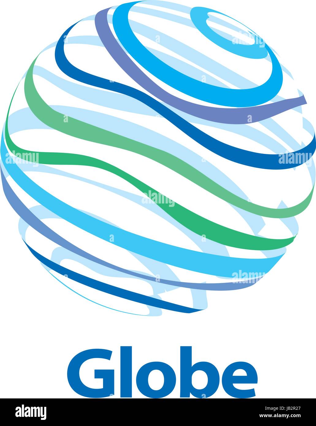 Vorlage Logo Design Globus. Vektor-Illustration-Symbol Stock ...