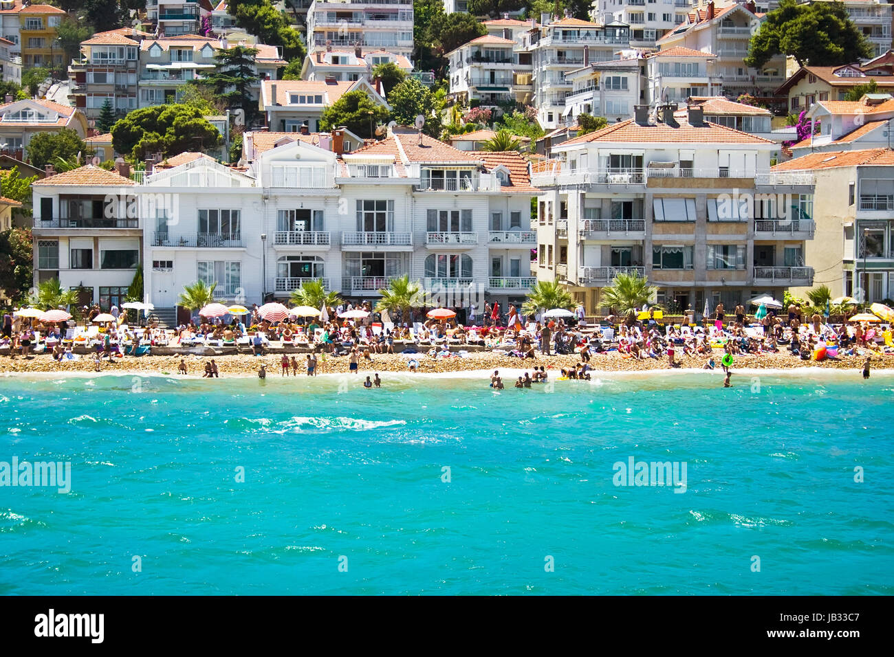 Strand auf Kinali Insel in der Nähe von Istanbul, Türkei ...