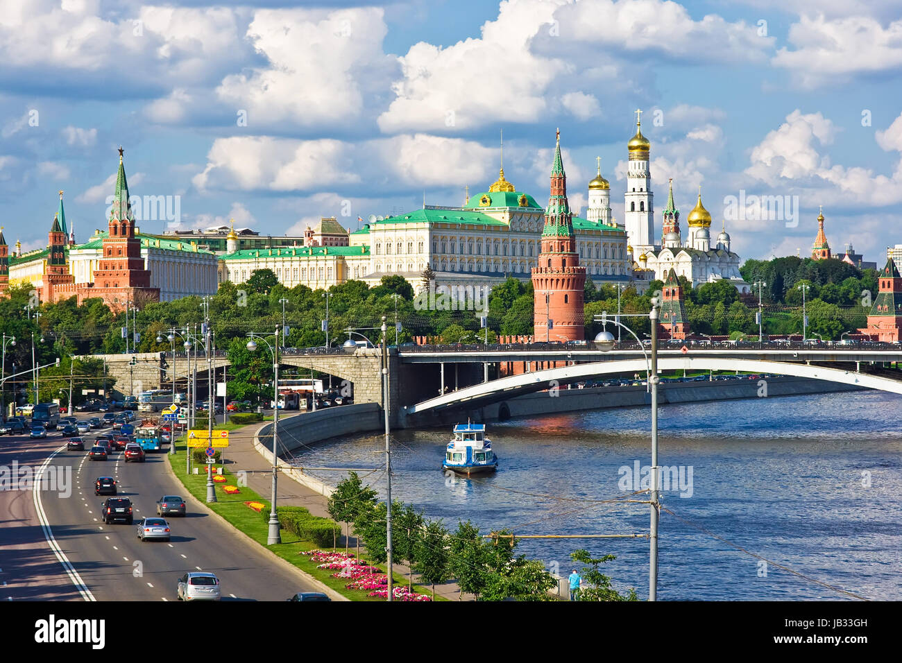 Berühmten Moskauer Kreml und Moskwa Fluss, Russland Stockfotografie - Alamy