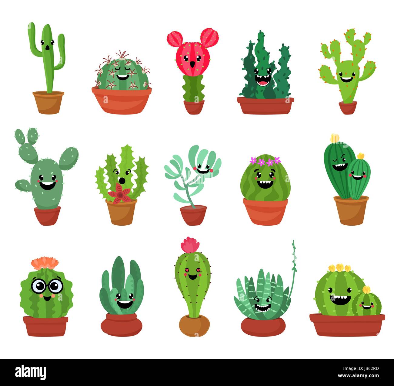 Cartoon Nature Plant Cactus Stockfotos und -bilder Kaufen - Alamy