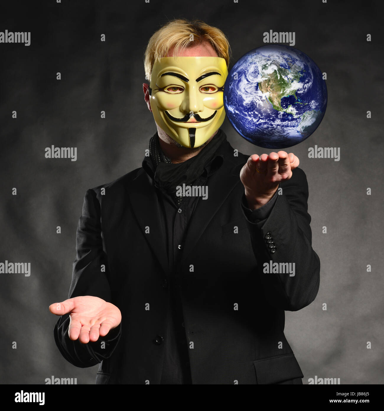 Anonymous guy fawkes mask hack -Fotos und -Bildmaterial in hoher ...