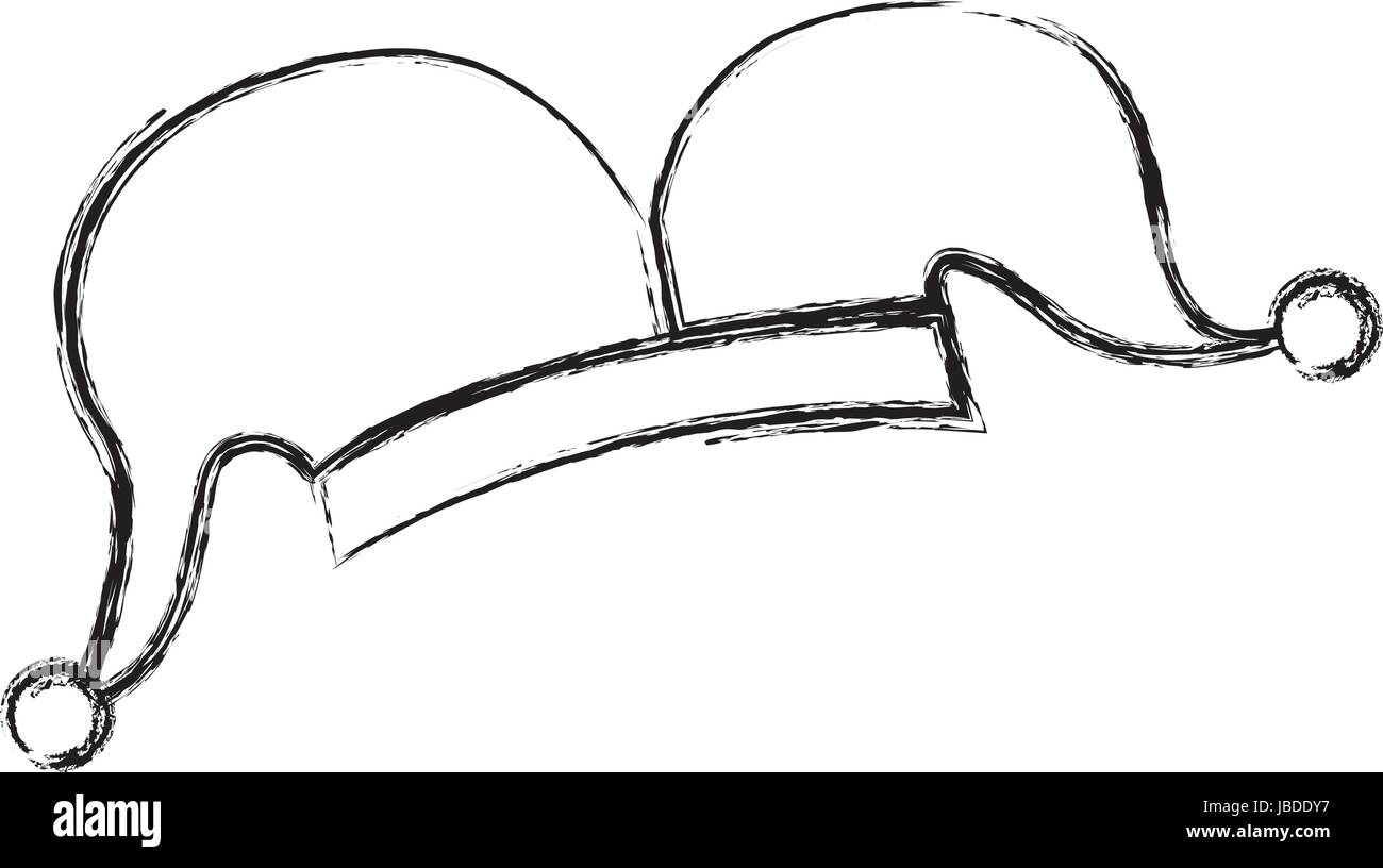 Skizze zu zeichnen Jester Hut Stock-Vektorgrafik - Alamy