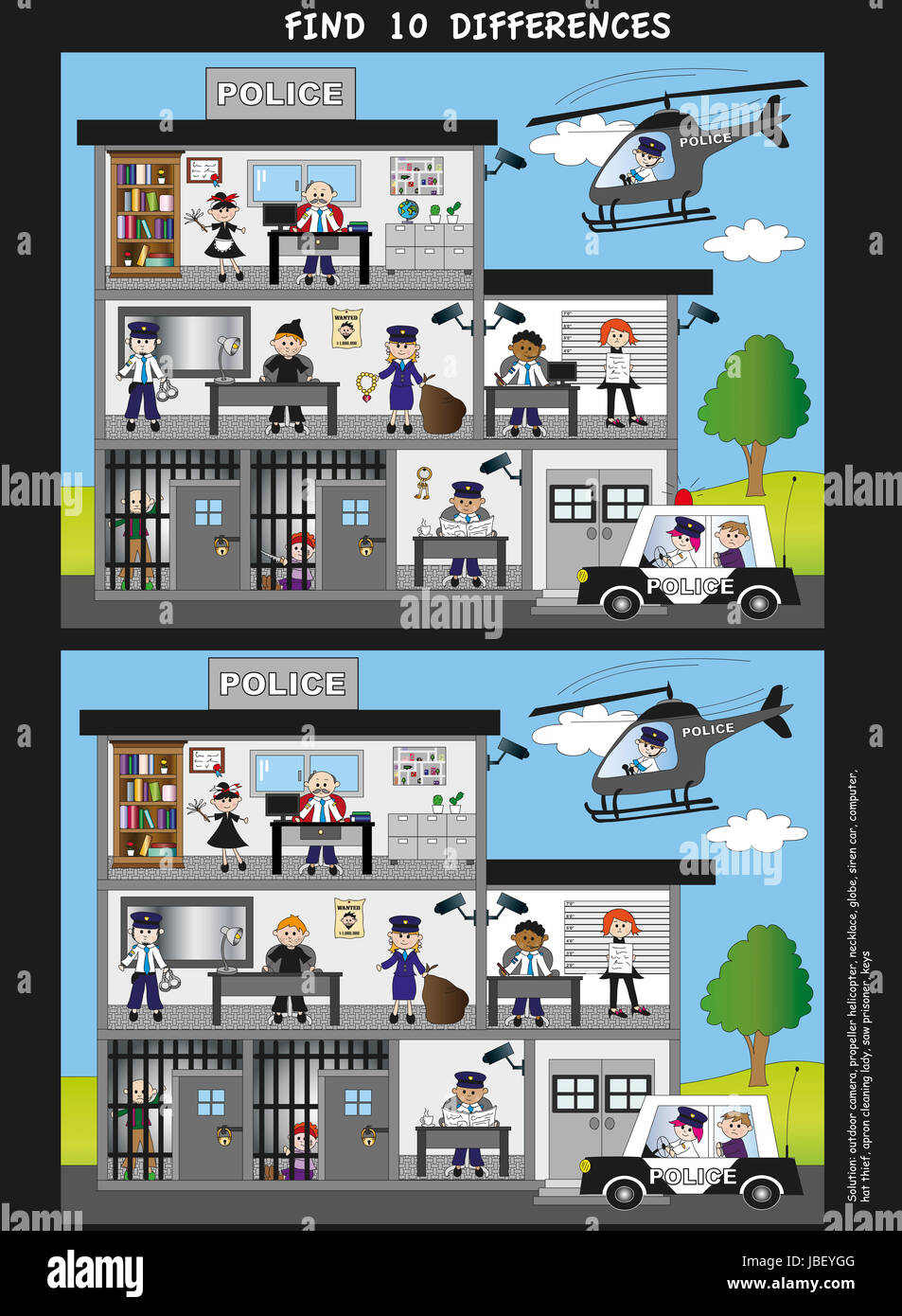 Game children find ten differences -Fotos und -Bildmaterial in hoher ...