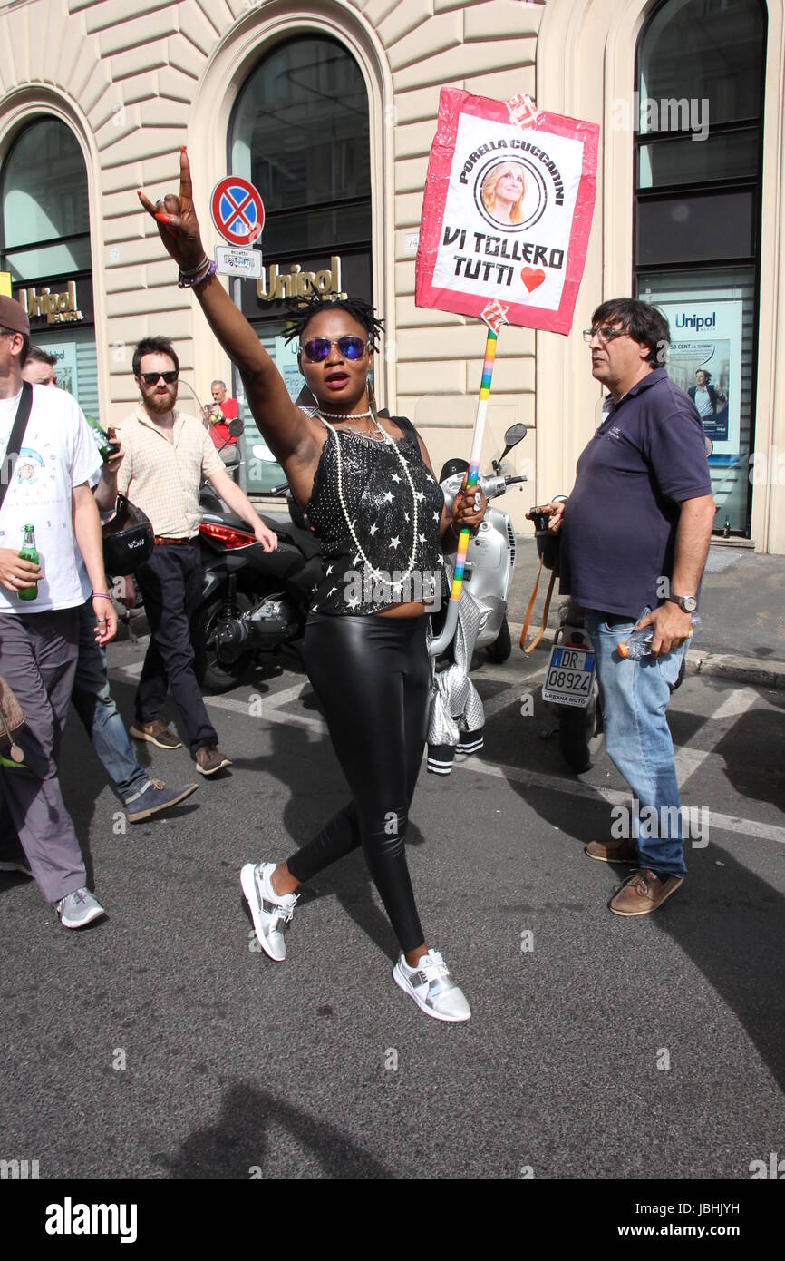 Leute feiern homosexuellen stolz in rom italien © gari wyn williams ala ...