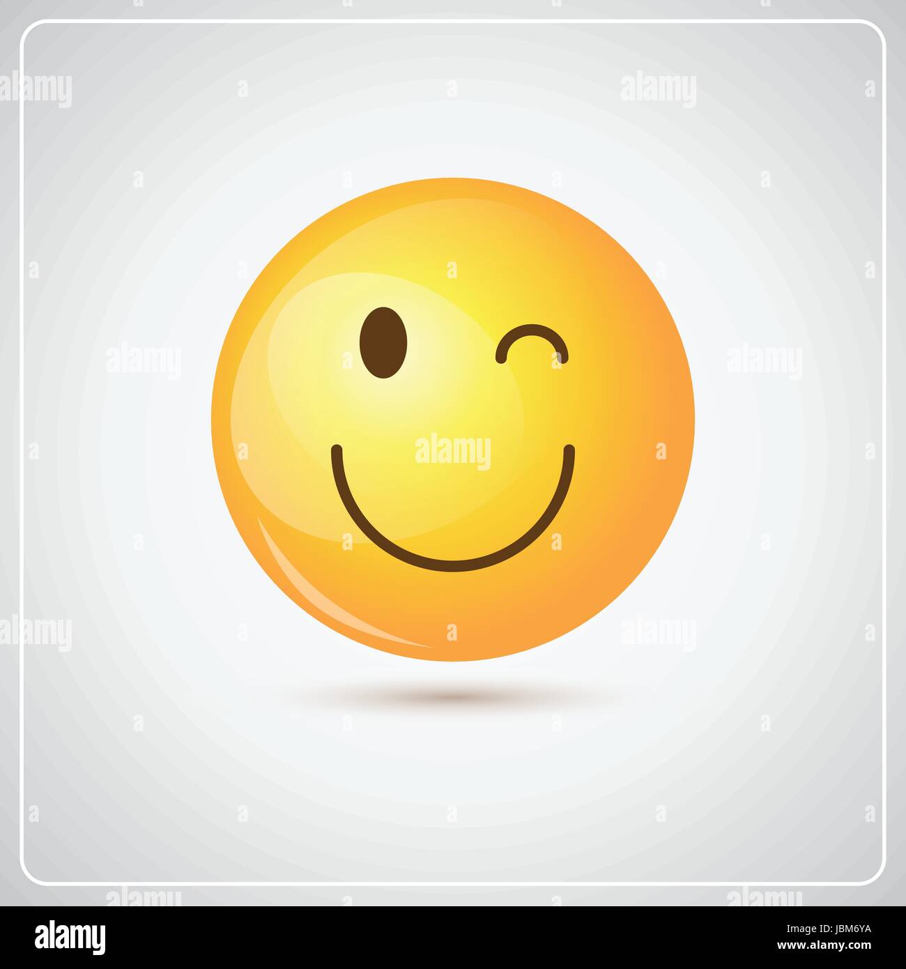 Zwinker smiley Stock-Vektorgrafiken kaufen - Alamy