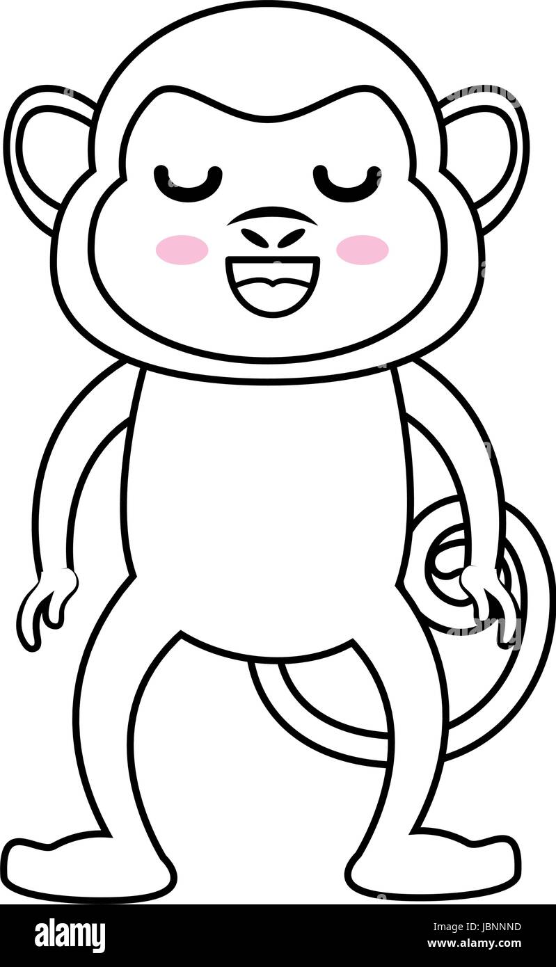 Affe emoticon Stock-Vektorgrafiken kaufen - Alamy