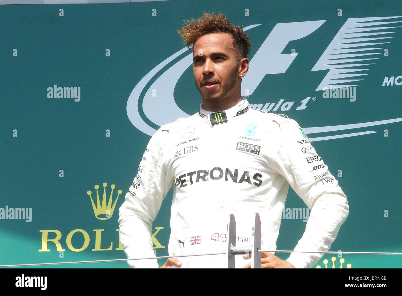 Das Podium Lewis Hamilton Stockfotos und -bilder Kaufen - Alamy