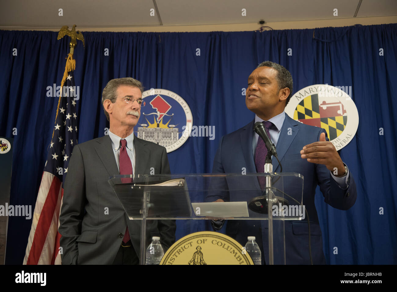 Washington, USA. 12. Juni 2017. Maryland Attorney General Brian E ...