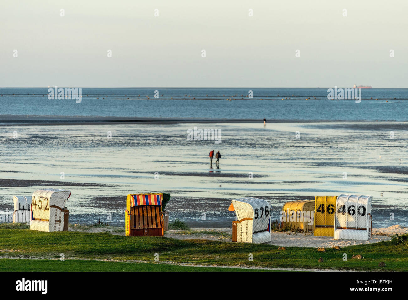 Hooksiel - am Strand, Hooksiel - Am Strand Stockfotografie - Alamy