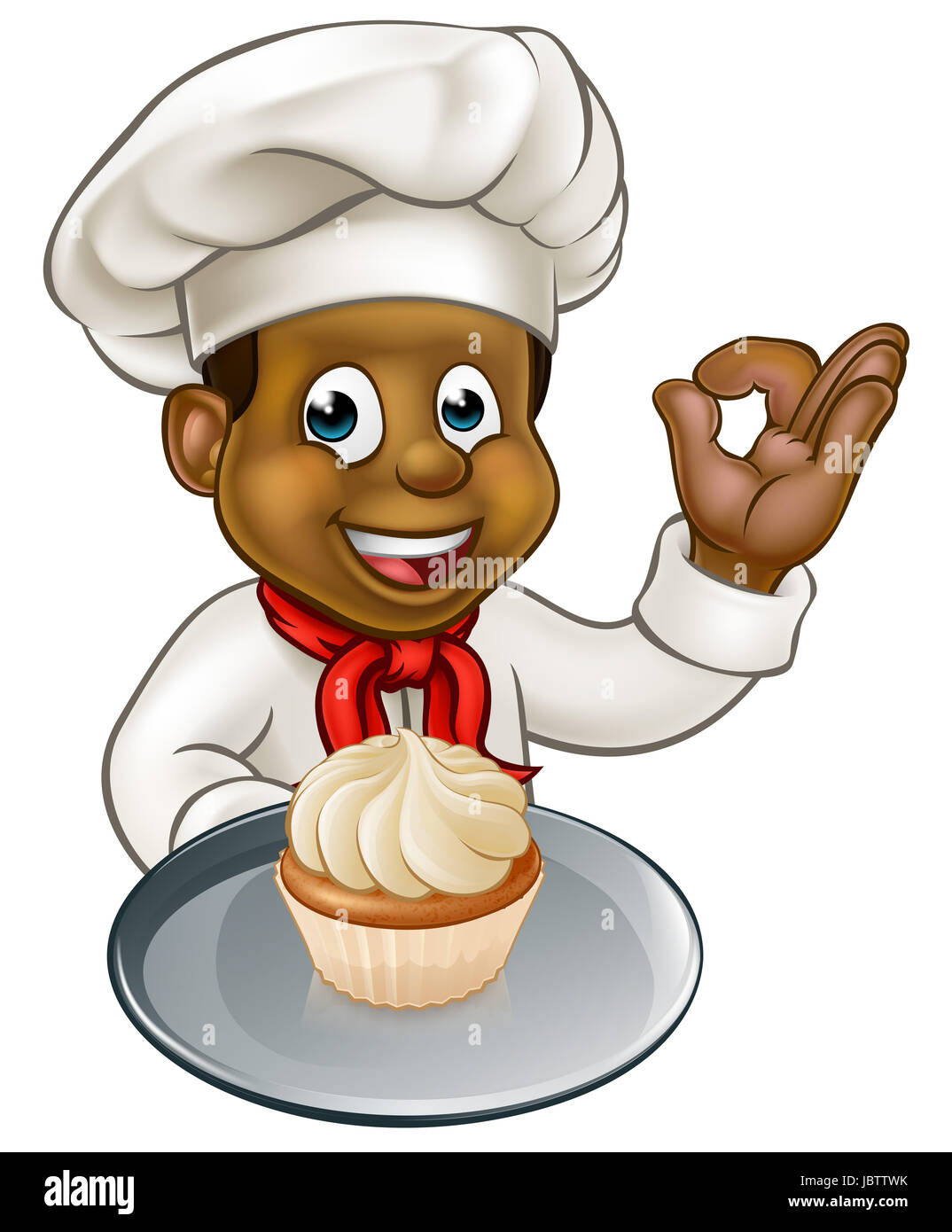 Baker pastry chef cartoon character -Fotos und -Bildmaterial in hoher ...