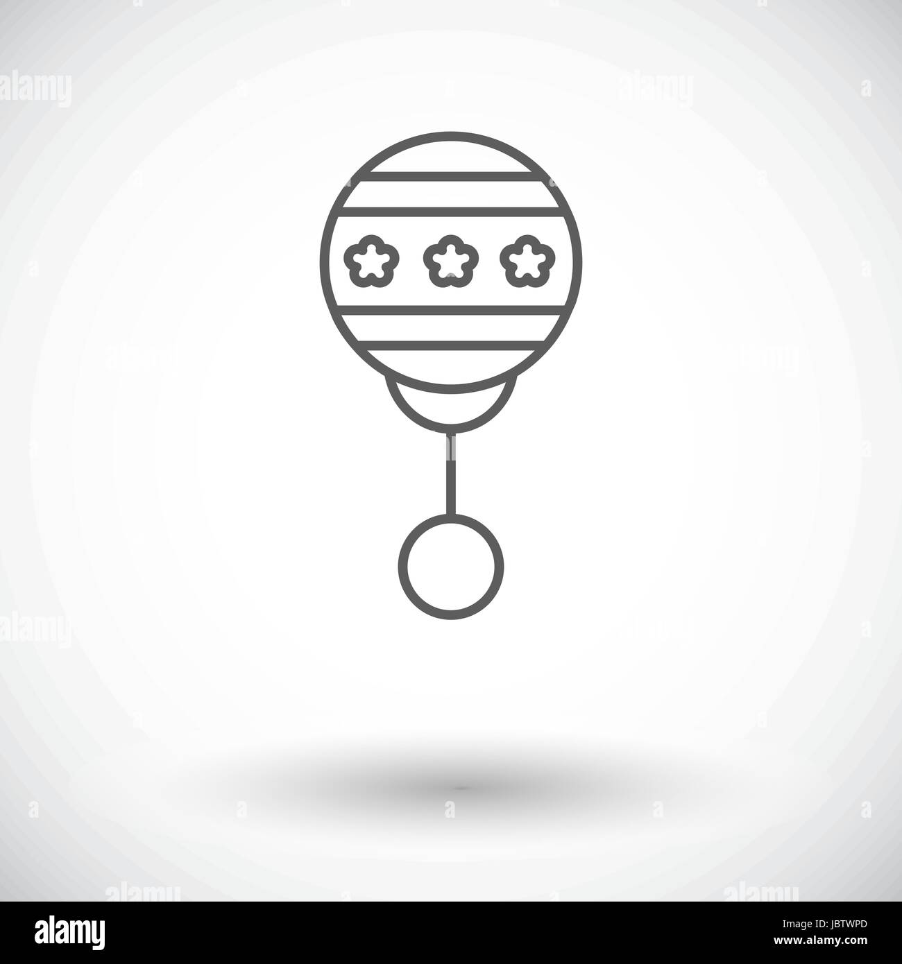 Rassel-Symbol. Flache Vektor im Zusammenhang mit Icon-Set für Web und ...