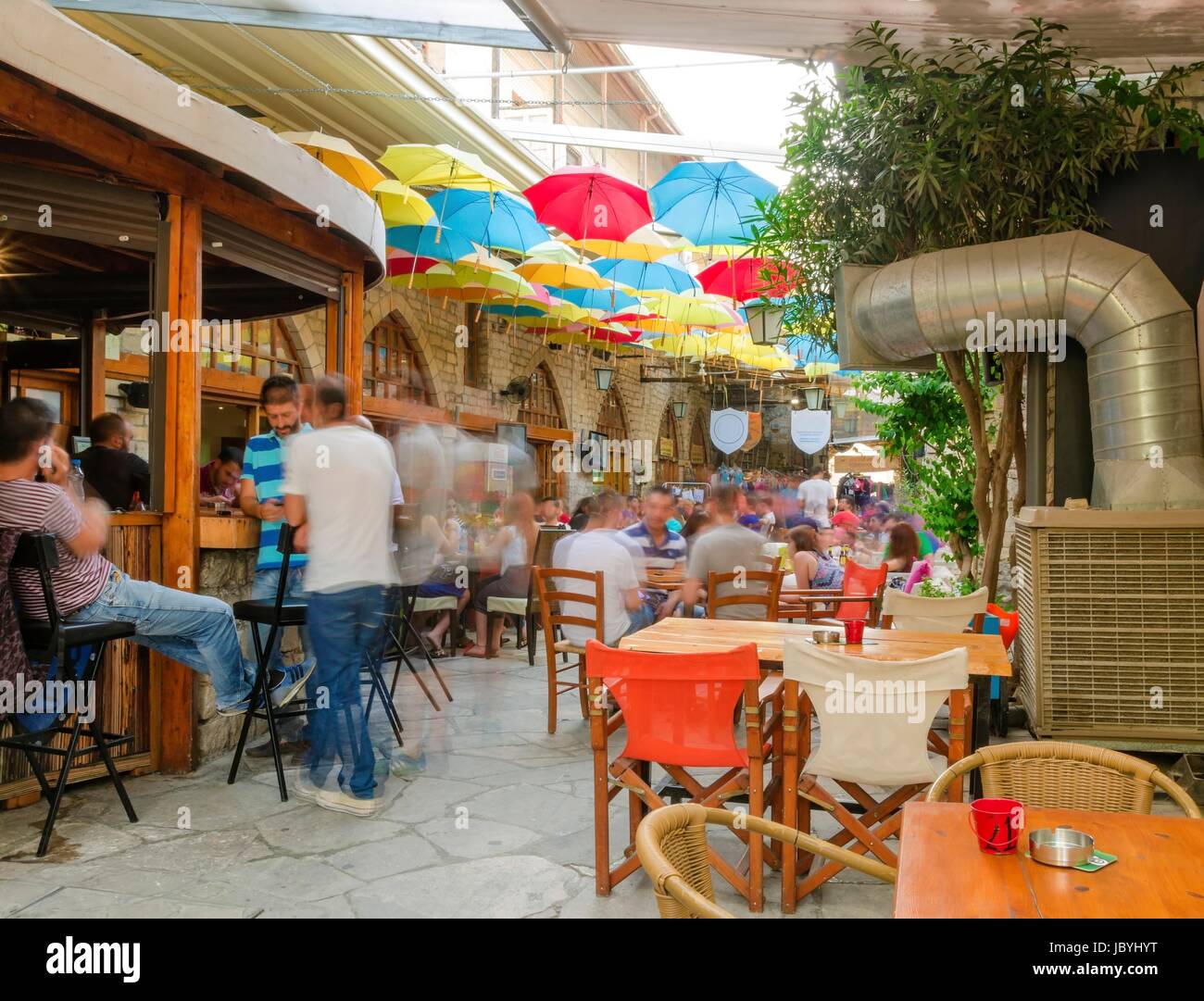 STOA Fylaktou in der mittelalterlichen Altstadt von Limassol in Zypern ...