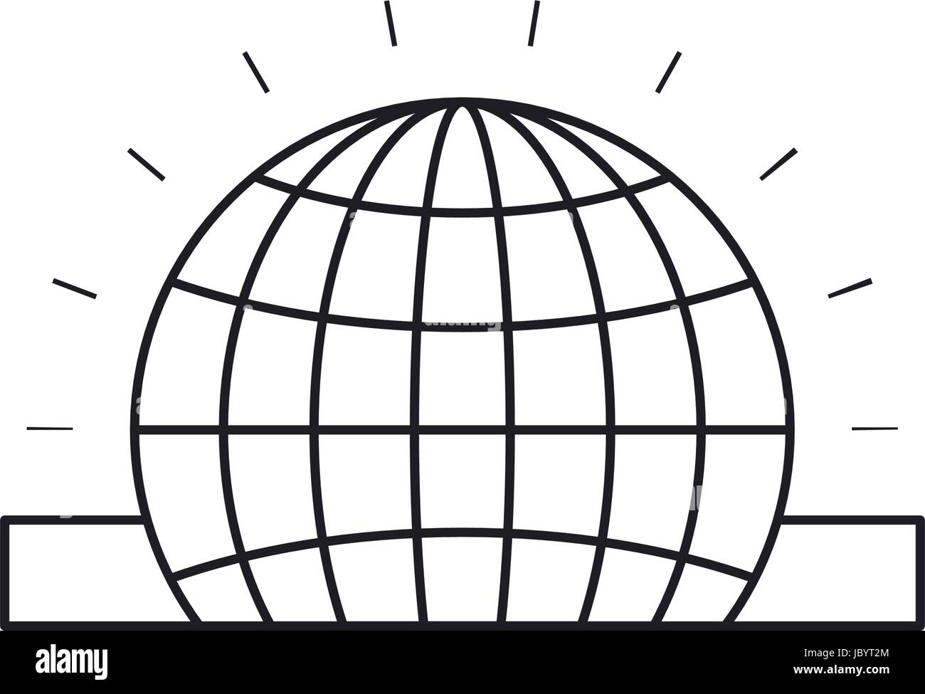 Silhouette Closeup flach Globus Erde Weltdiagramm Hinterlegung in ...